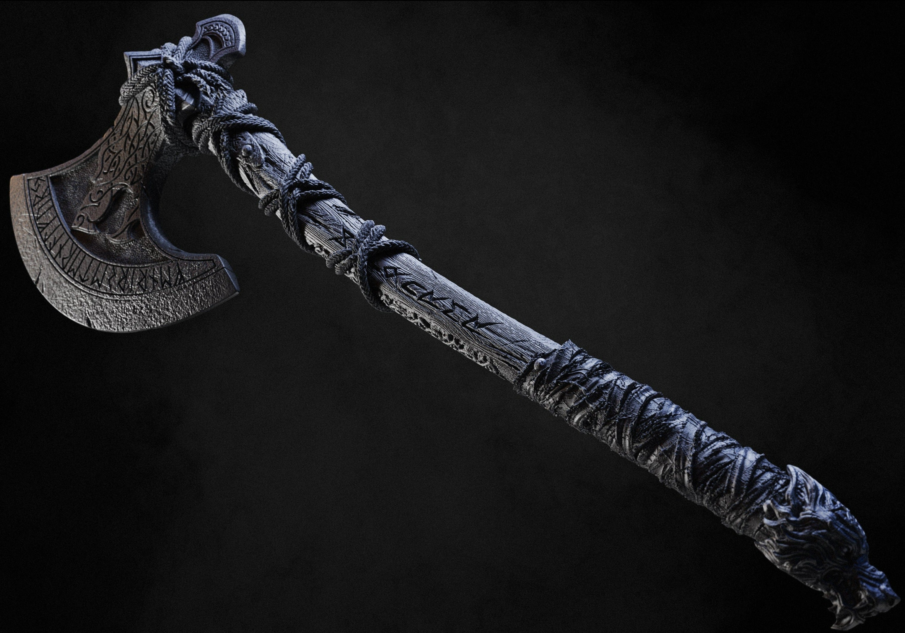 Fenrir Axe - Life-Sized Wall Display + Holder – Black Forge Games