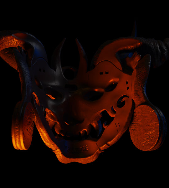 Corrupted Tenjin - Life-sized Wearable Mask – Black Forge Games