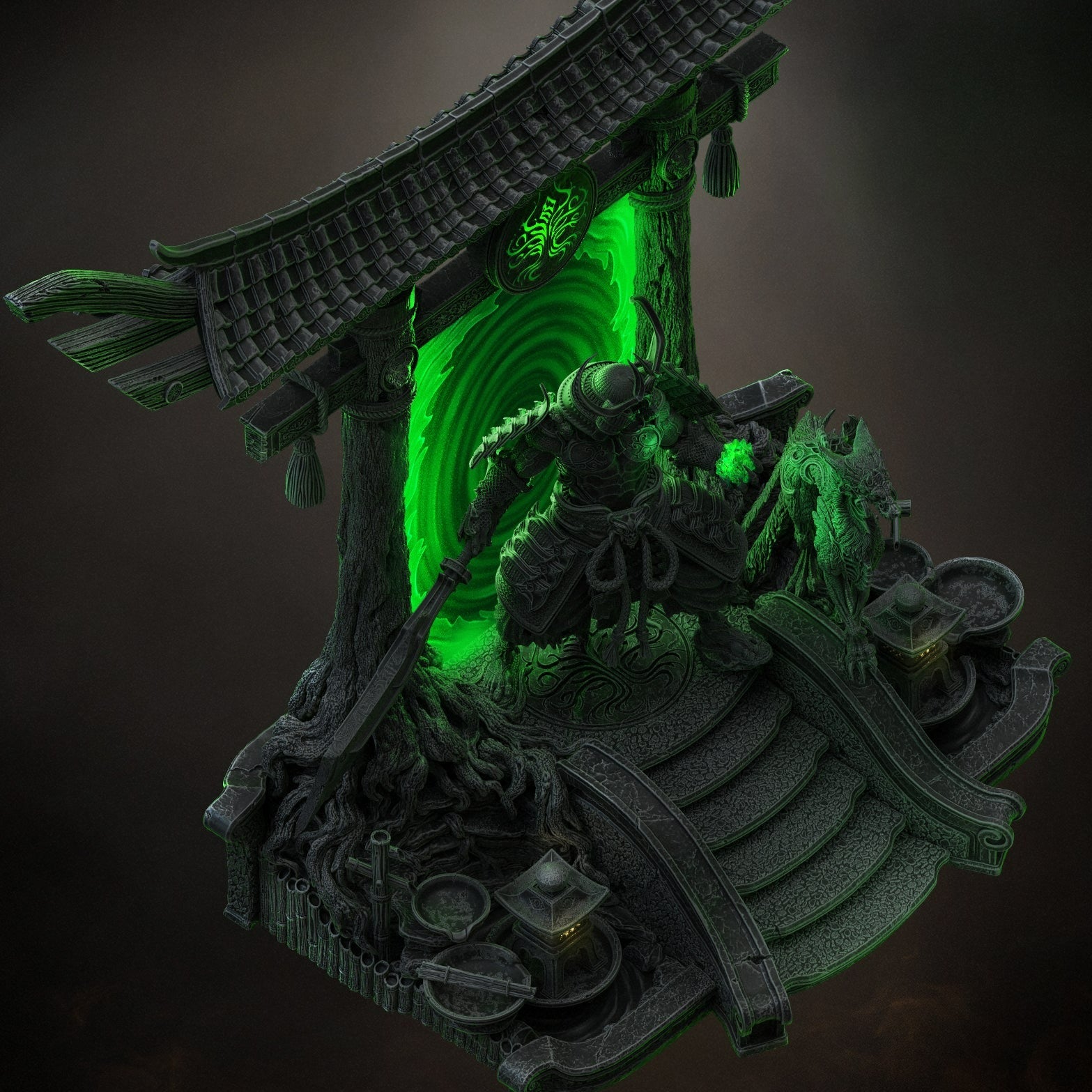 Tenjin - Torii Portal Diorama – Black Forge Games